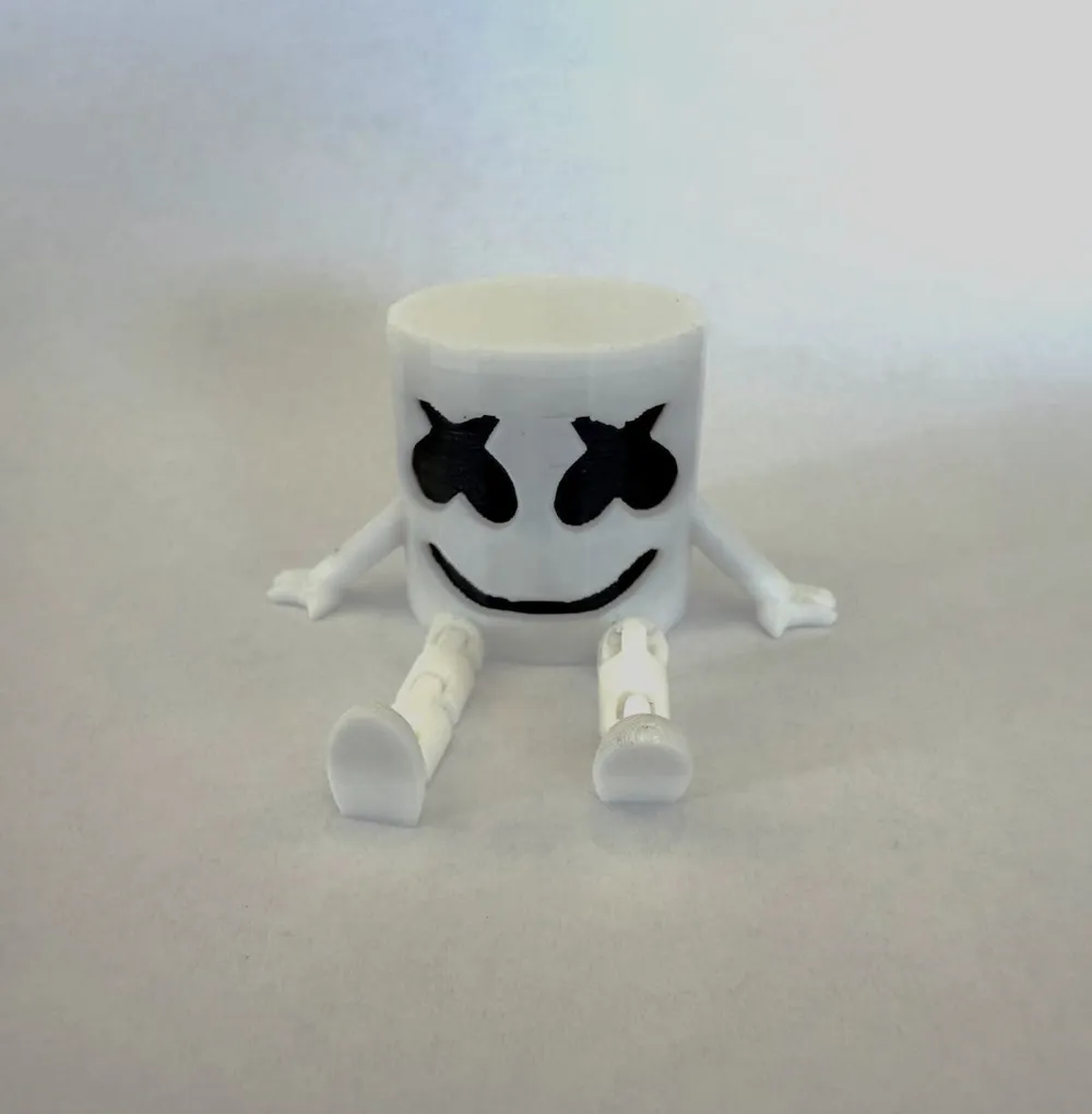 articulated marshmello mask by Cipra - MakerWorld