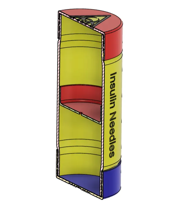Travel insulin pen needle container by Maanprint - MakerWorld