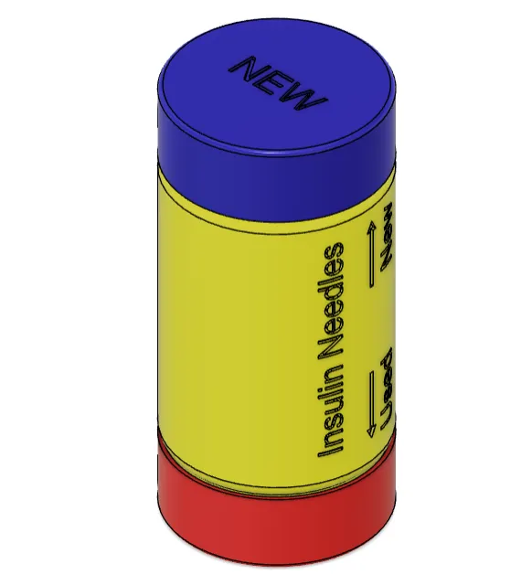 Travel insulin pen needle container by Maanprint MakerWorld: Download ...