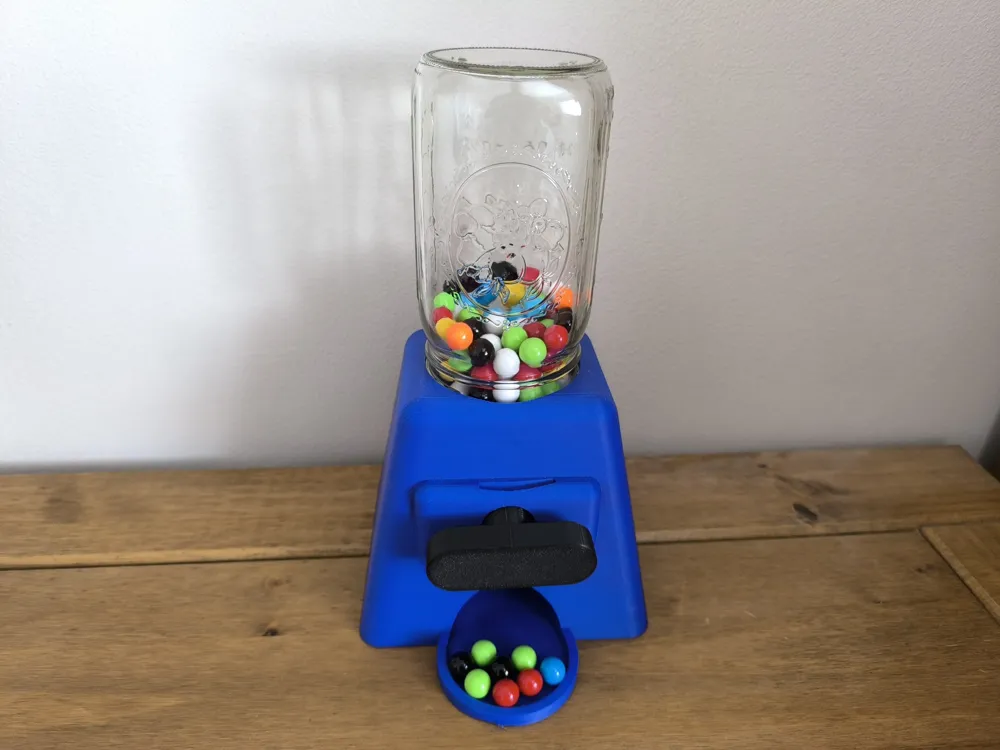 Jam/Mason Jar Sweet/Candy Dispencer with Coin slot - Free 3D Print ...