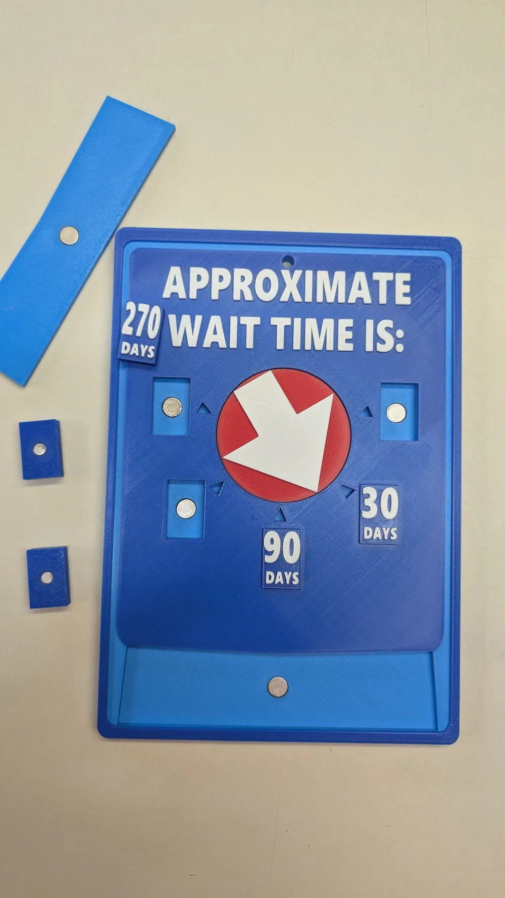 Roller coaster Wait time sign - Free 3D Print Model - MakerWorld
