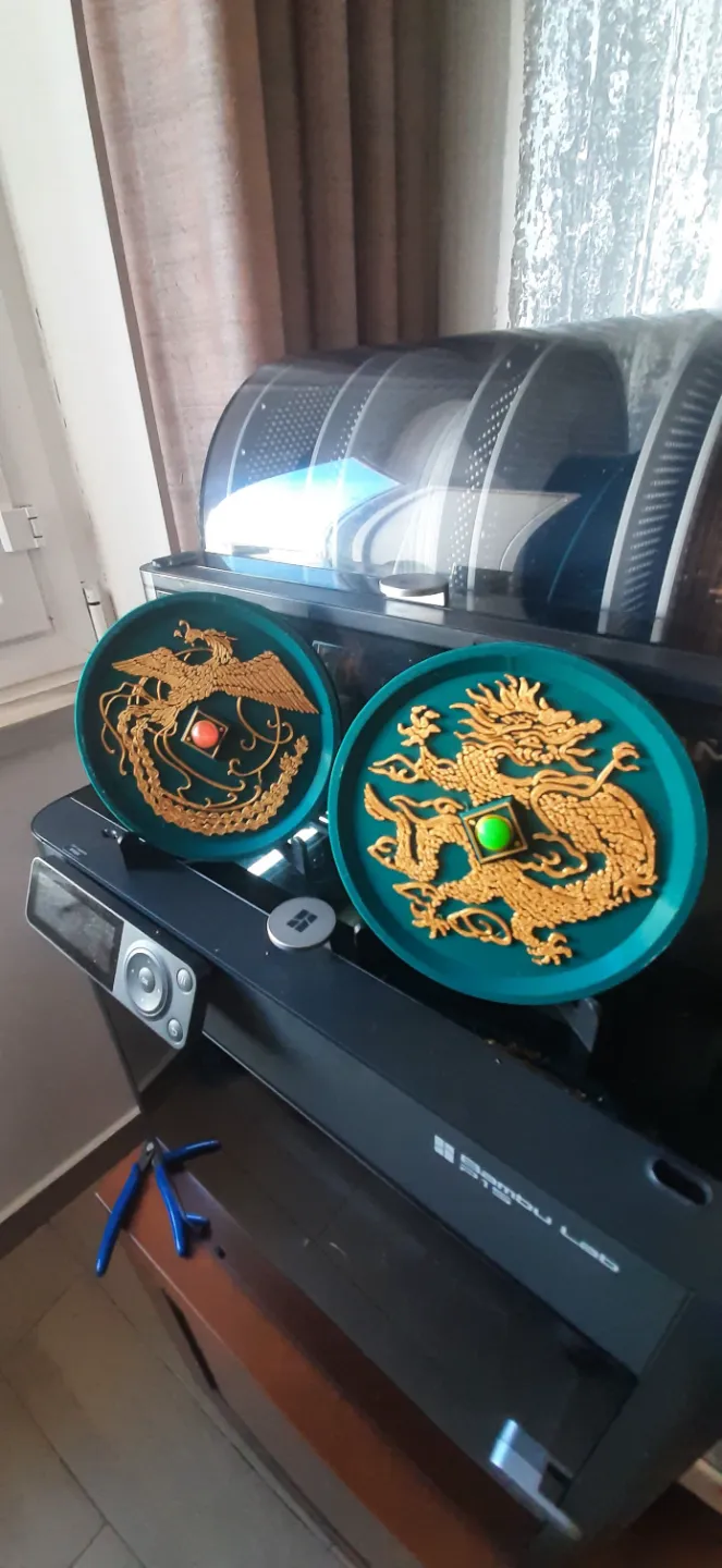 Shenmue Dragon & Phoenix Mirror. by s_branquinho - MakerWorld