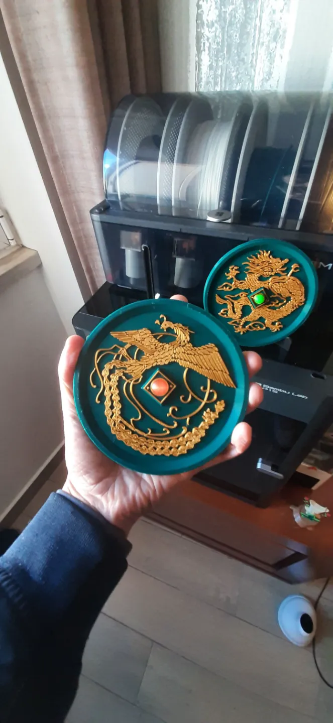 Shenmue Dragon & Phoenix Mirror. by s_branquinho - MakerWorld