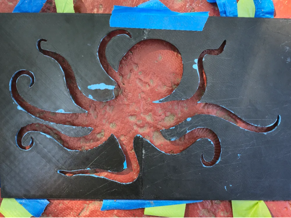 Octopus Stencil by BlurryReptile - MakerWorld