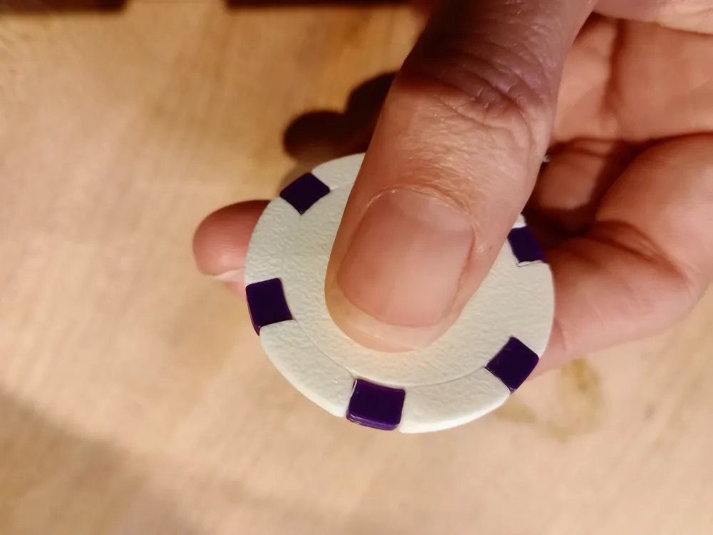Poker Chip - Easy Two Piece - Free 3D Print Model - MakerWorld