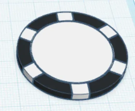 Poker Chip - Easy Two Piece - Free 3D Print Model - MakerWorld