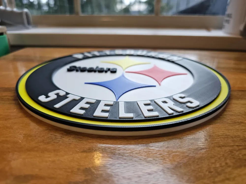 Pittsburgh Steelers 3D Sign by Fast3D - MakerWorld