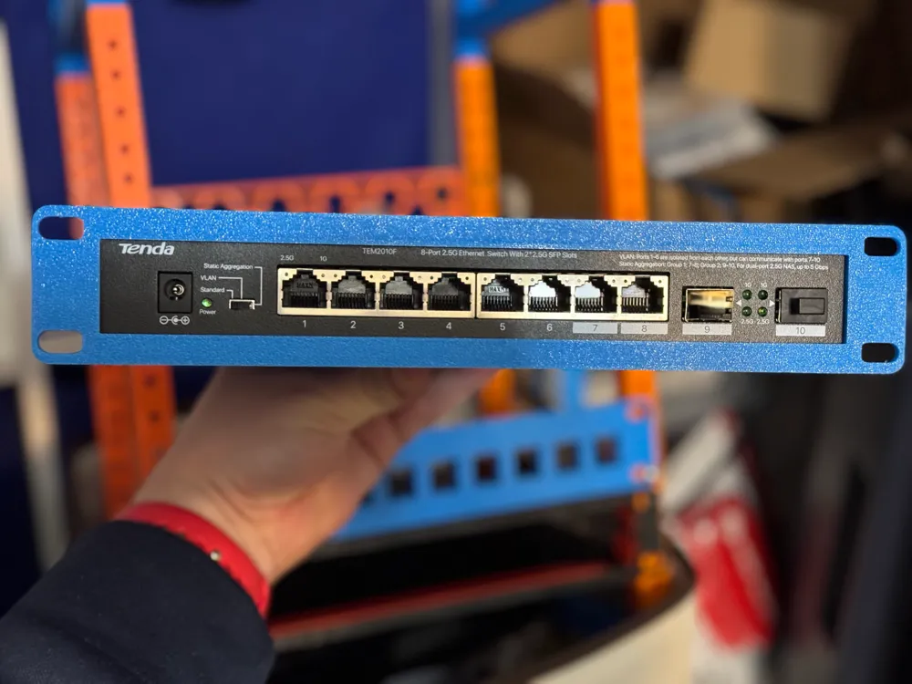 10-inch Switch (220mm Width) Adapter Rack Mount Remixed by im ...