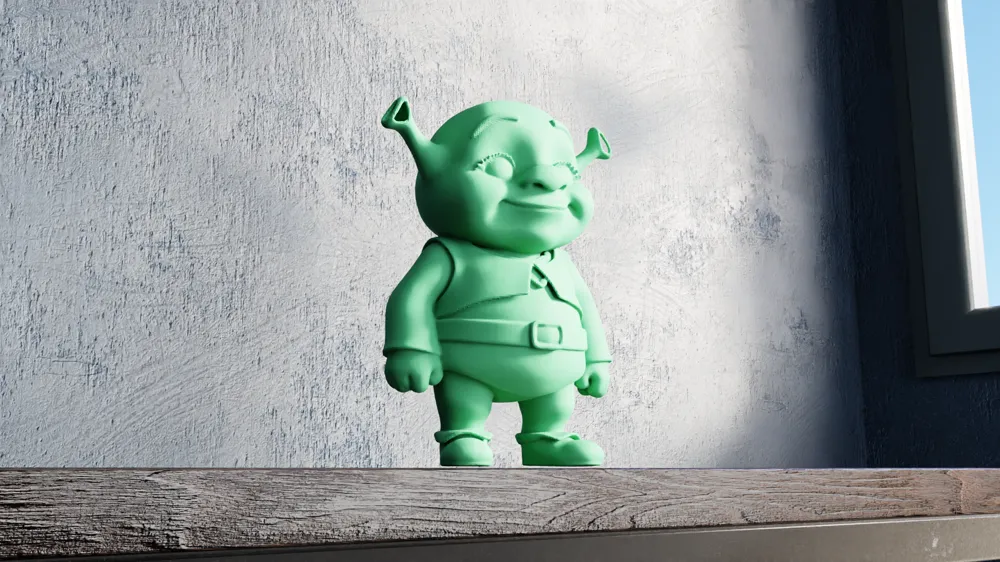 Chibi Baby Shrek – Tiny Swamp Ogre by Marjers MakerWorld: Download Free ...