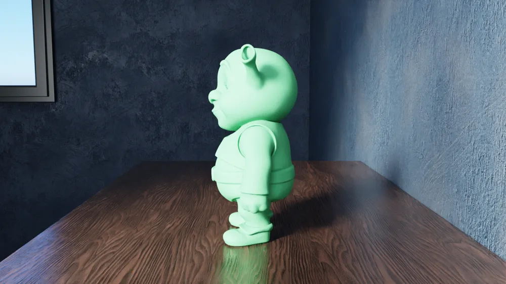 Chibi Baby Shrek – Tiny Swamp Ogre by Marjers MakerWorld: Download Free ...