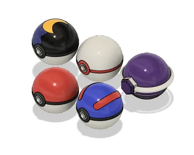 Pokeballs by Roiku3D - MakerWorld