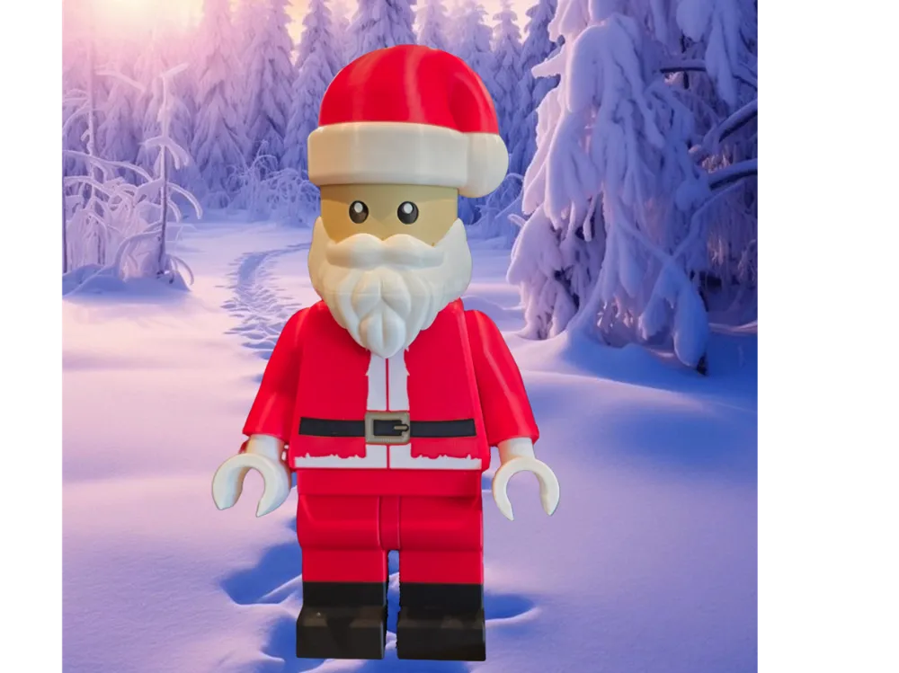 Brick Santa 350mm (14'')Tall by p666buc MakerWorld: Download Free 3D Models