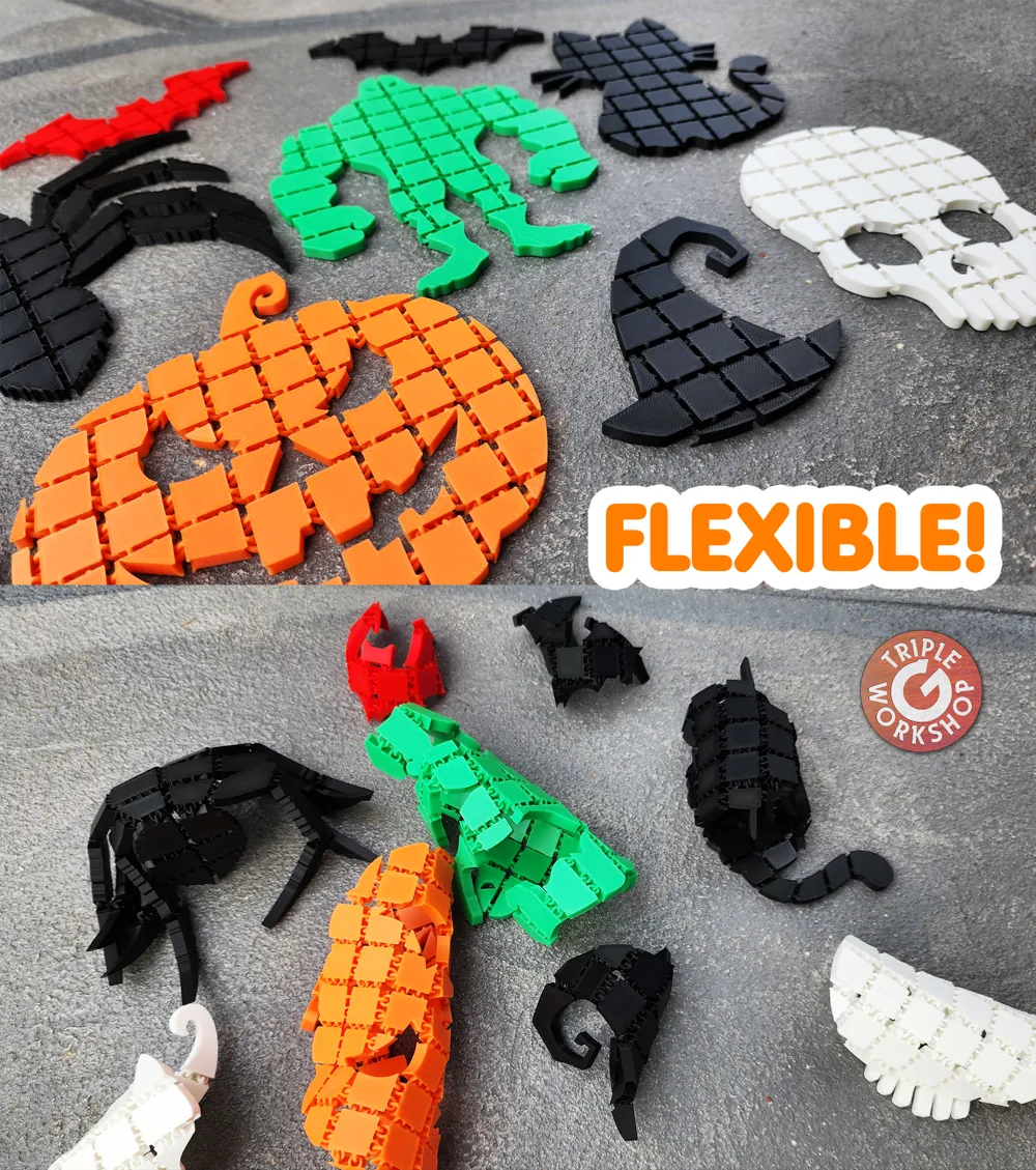 Ghost - Flexible Halloween Fabrics by Triple G Workshop - MakerWorld