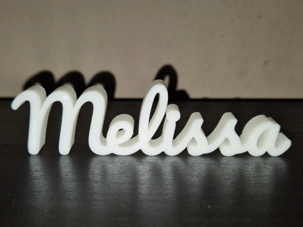 Melissa Name Sign Display Decor by GabT MakerWorld: Download Free 3D Models