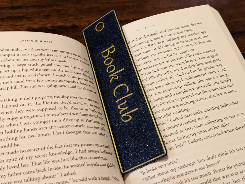Custom Bookmark- Flush Text and Thin by matt thibs - MakerWorld