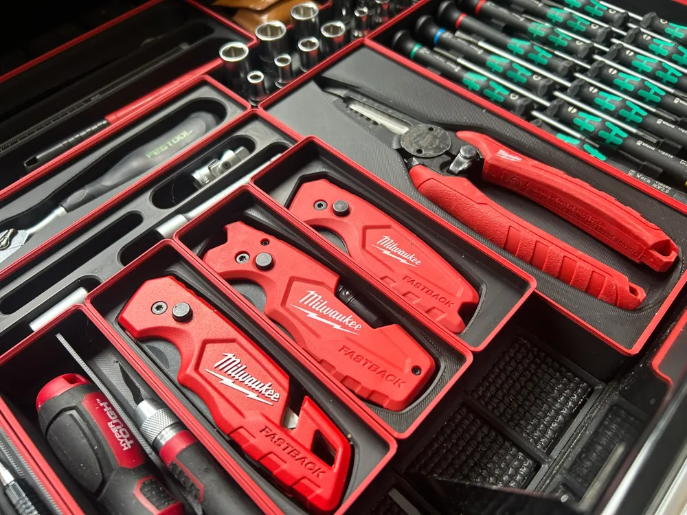 Gridfinity Milwaukee Fastback von schuylab - MakerWorld