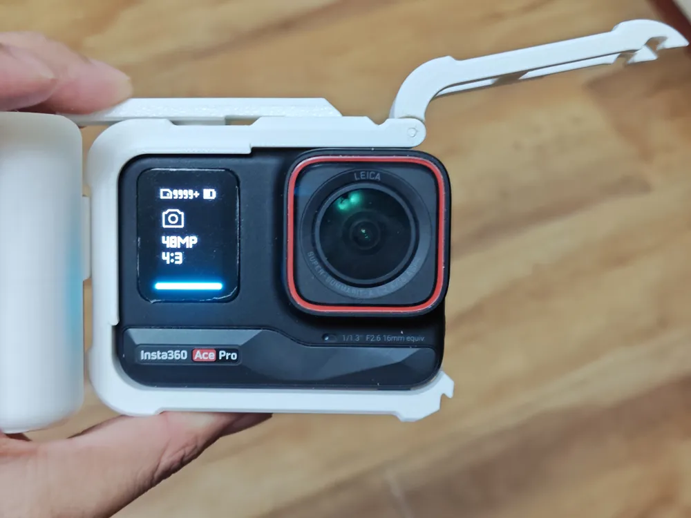 Insta360 Ace Pro street photography kit, cage, and handle 3D printed ...