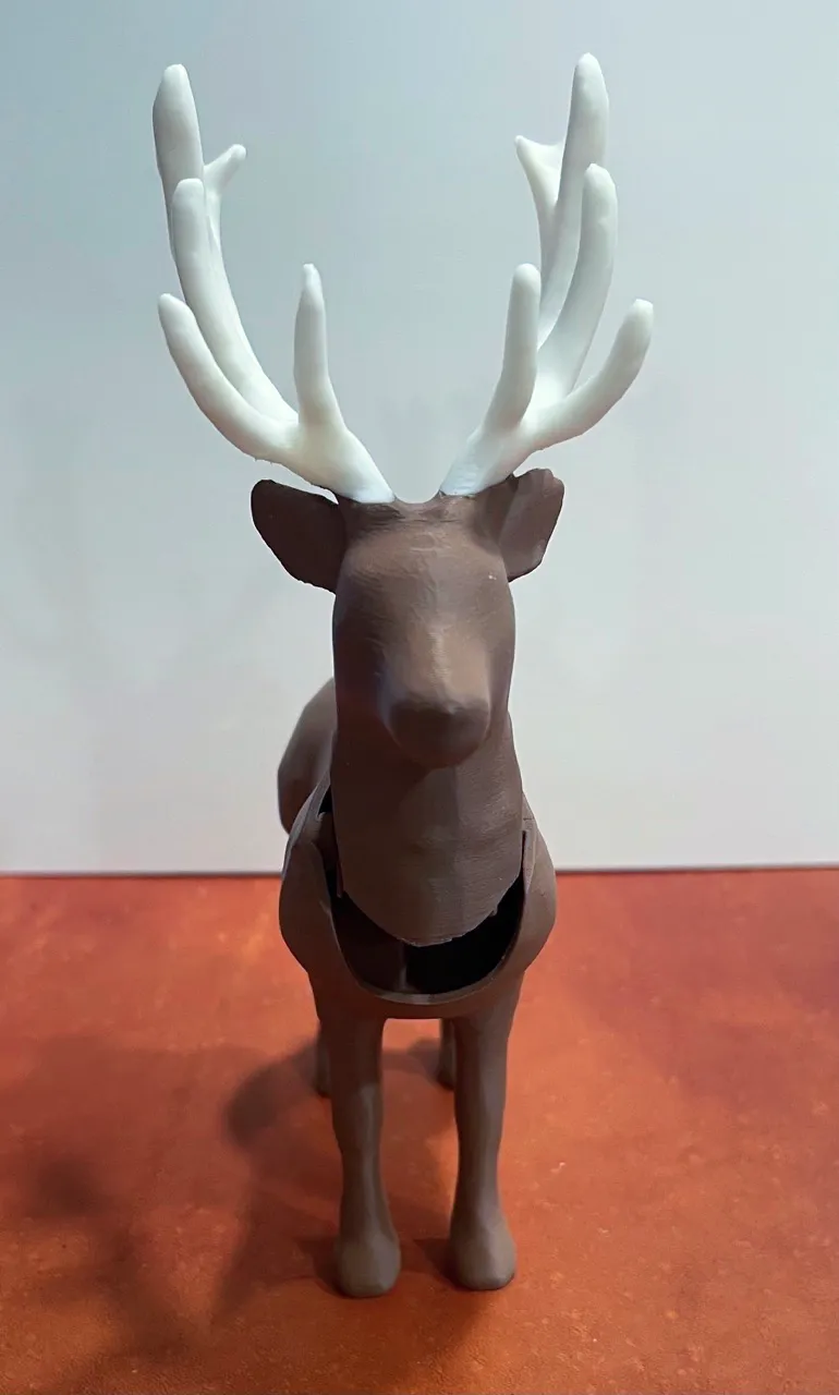 Holiday Bowing Reindeer - Motorized Action by Troutinator - MakerWorld