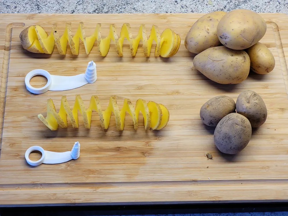 Potato Cutter - spiral shape - Version 2.0 - Free 3D Print Model ...