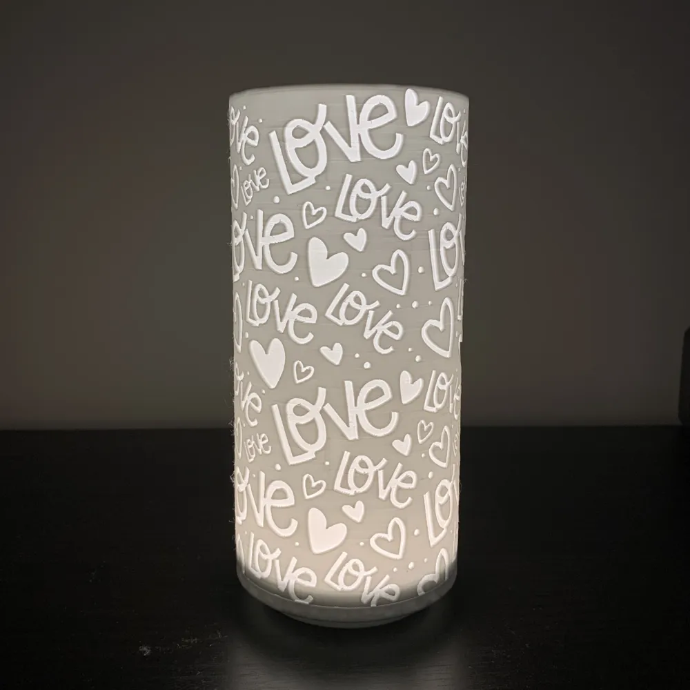 Valentine's Lamp (Kit 001 & RGB LED Compatible) by ALMC - MakerWorld