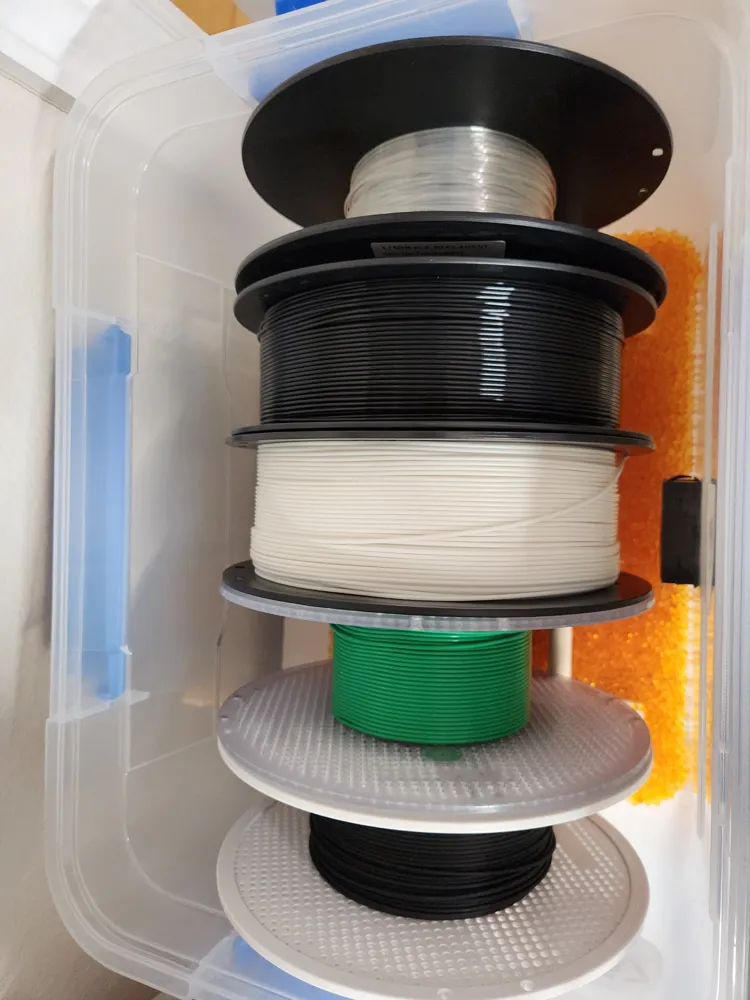 Filament Rack Holder for Ezy Storage 18L Box - Free 3D Print Model ...