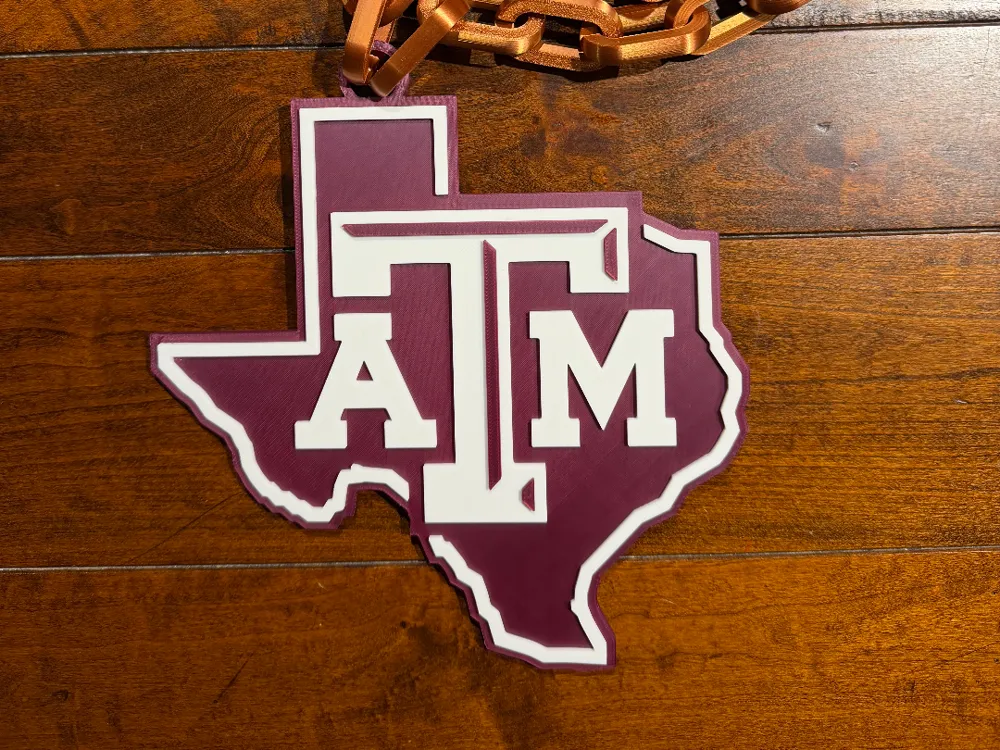 Texas A&M Aggies Oversized Necklace Logo - Free 3D Print Model - MakerWorld