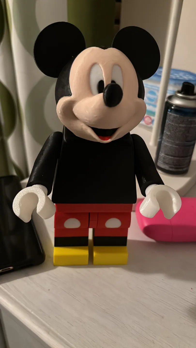 Mickey Mouse Brick Character Large by WFA Builder - MakerWorld