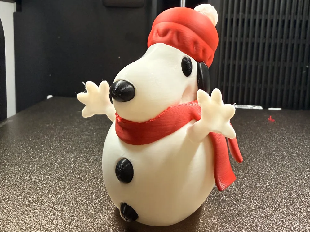 Snoopy Snowman by PlastiPrint3D MakerWorld: Download Free 3D Models