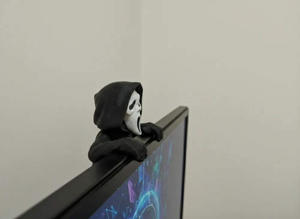 GHOST FACE MONITOR - Free 3D Print Model - MakerWorld