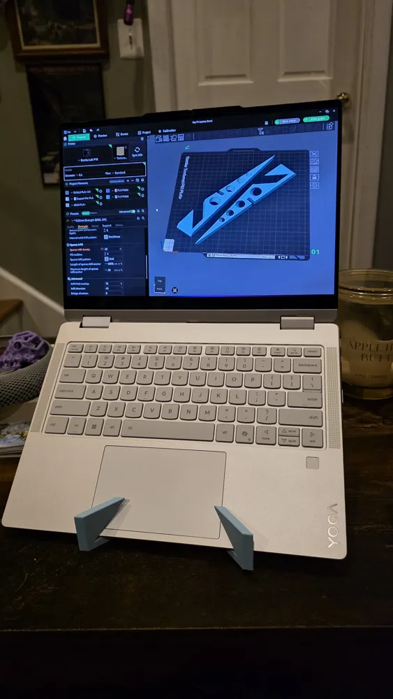 Vertical Laptop Stand, closed or open. - Free 3D Print Model - MakerWorld