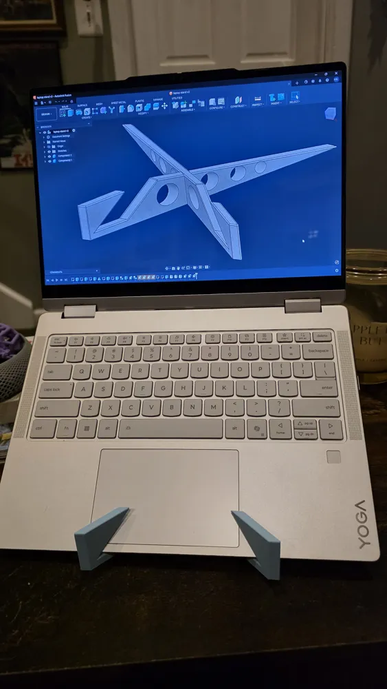 Vertical Laptop Stand, closed or open. - Free 3D Print Model - MakerWorld