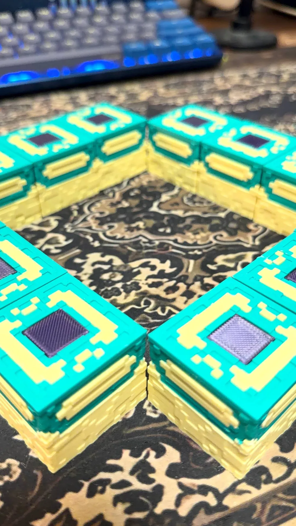 Minecraft End Portal Frame NO AMS - Free 3D Print Model - MakerWorld