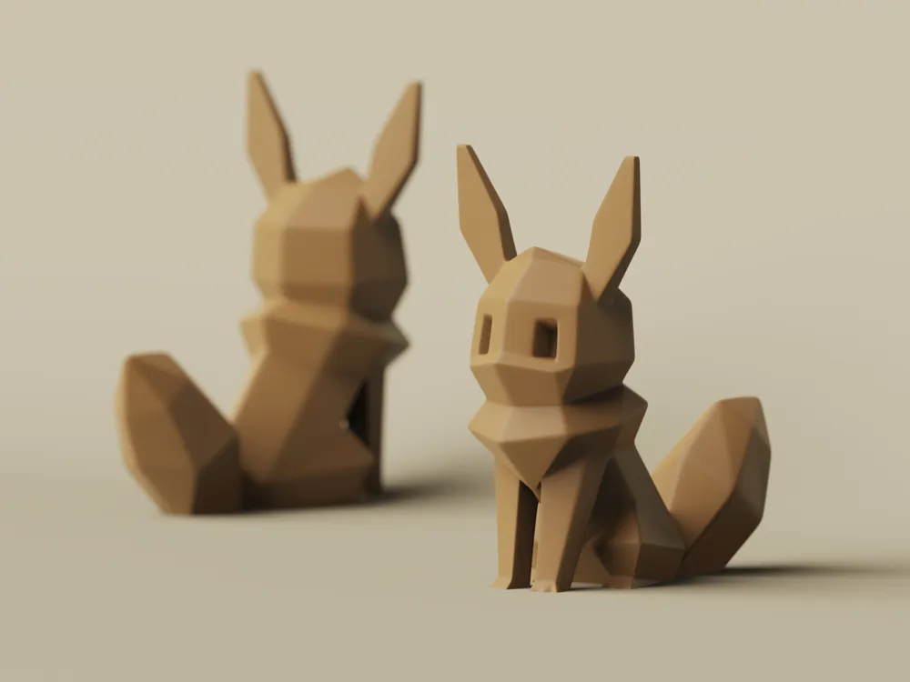 Low-poly Eevee - Remastered by flowalistikMakerWorld: Download Free 3D ...