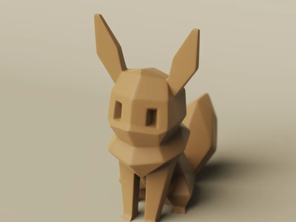 Low-poly Eevee - Remastered by flowalistikMakerWorld: Download Free 3D ...
