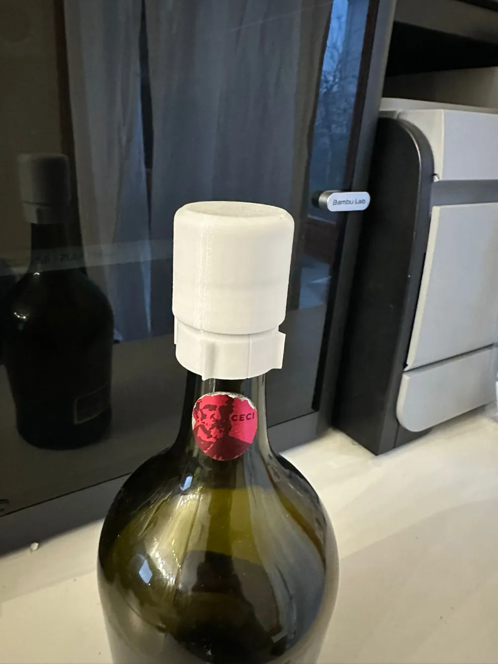 Dual Piece Pressure Resistant Wine Bottle Cap by Giacomorov - MakerWorld