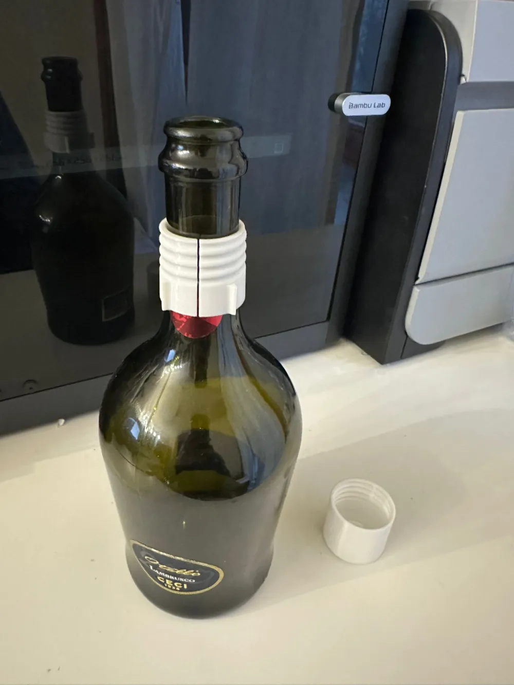 Dual Piece Water Tight Wine Bottle Cap - Free 3D Print Model - MakerWorld