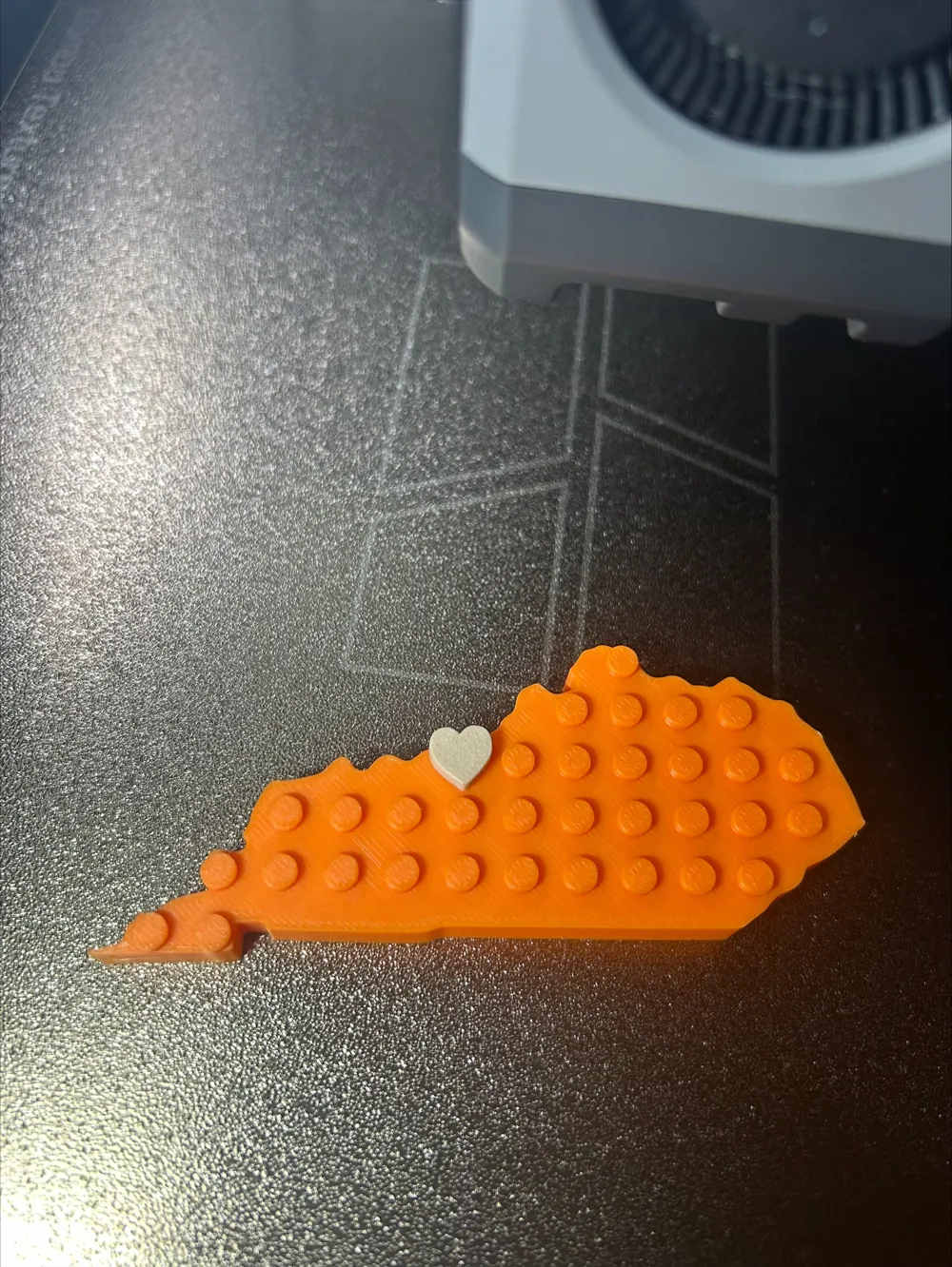 Legos Kentucky Magnet with moveable heart - Free 3D Print Model ...