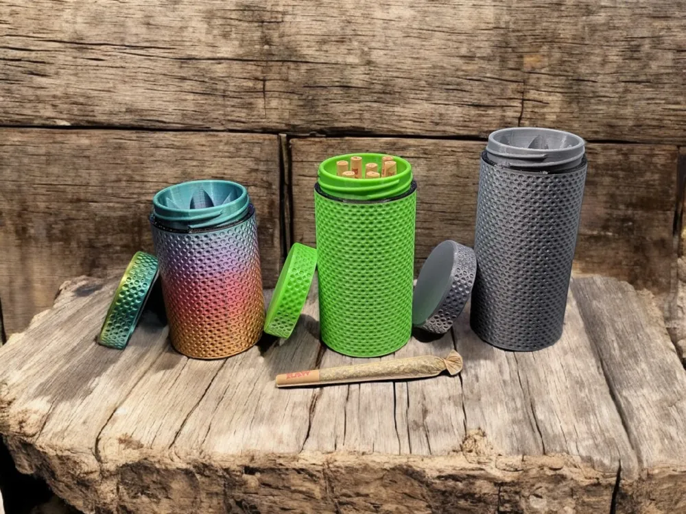 StashMate Magnum - 7x Joint Jar - 83mm by Quantum Print Labs MakerWorld ...