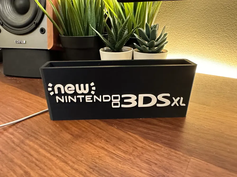 New Nintendo 3DS XL Charging Stand - Free 3D Print Model - MakerWorld