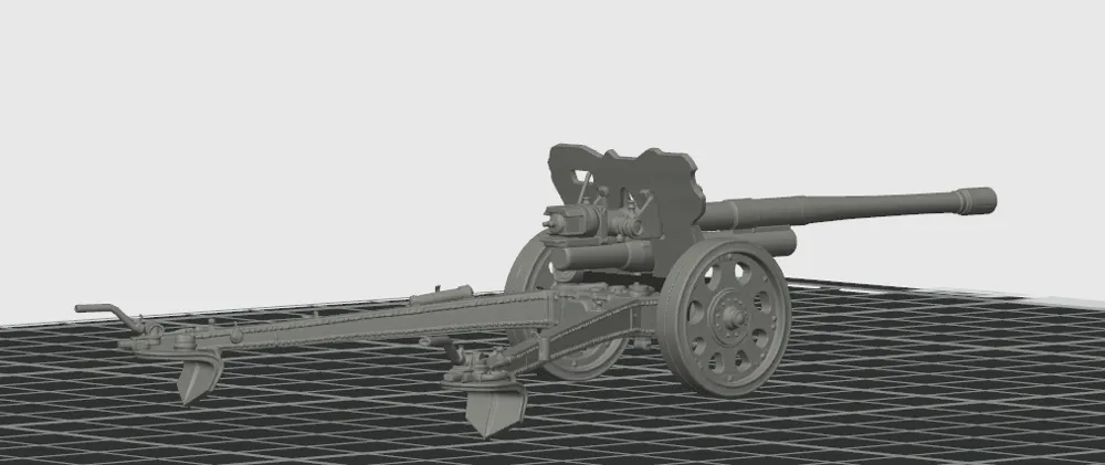 105mm Field Gun Bofors m/34– WW2 Artillery - Free 3D Print Model ...