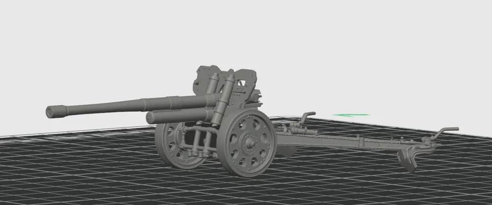 105mm Field Gun Bofors m/34– WW2 Artillery - Free 3D Print Model ...