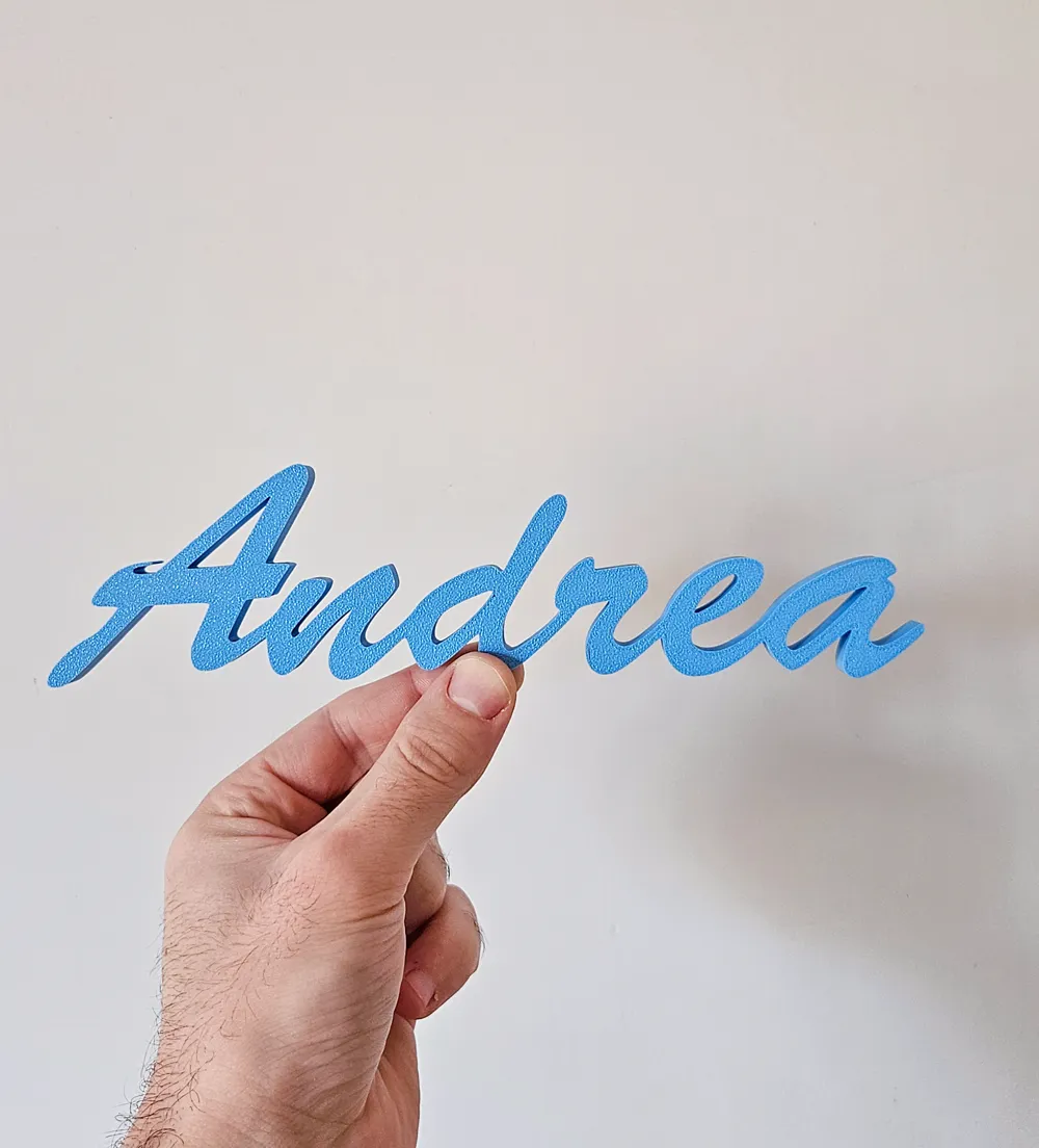 Nome scritta Andrea - Modello di stampa 3D gratuito - MakerWorld