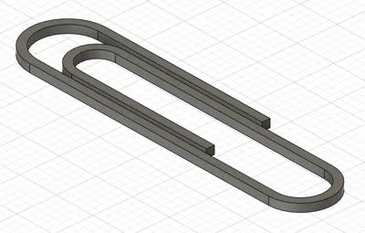 Useless giant paper clip by DC93 - MakerWorld