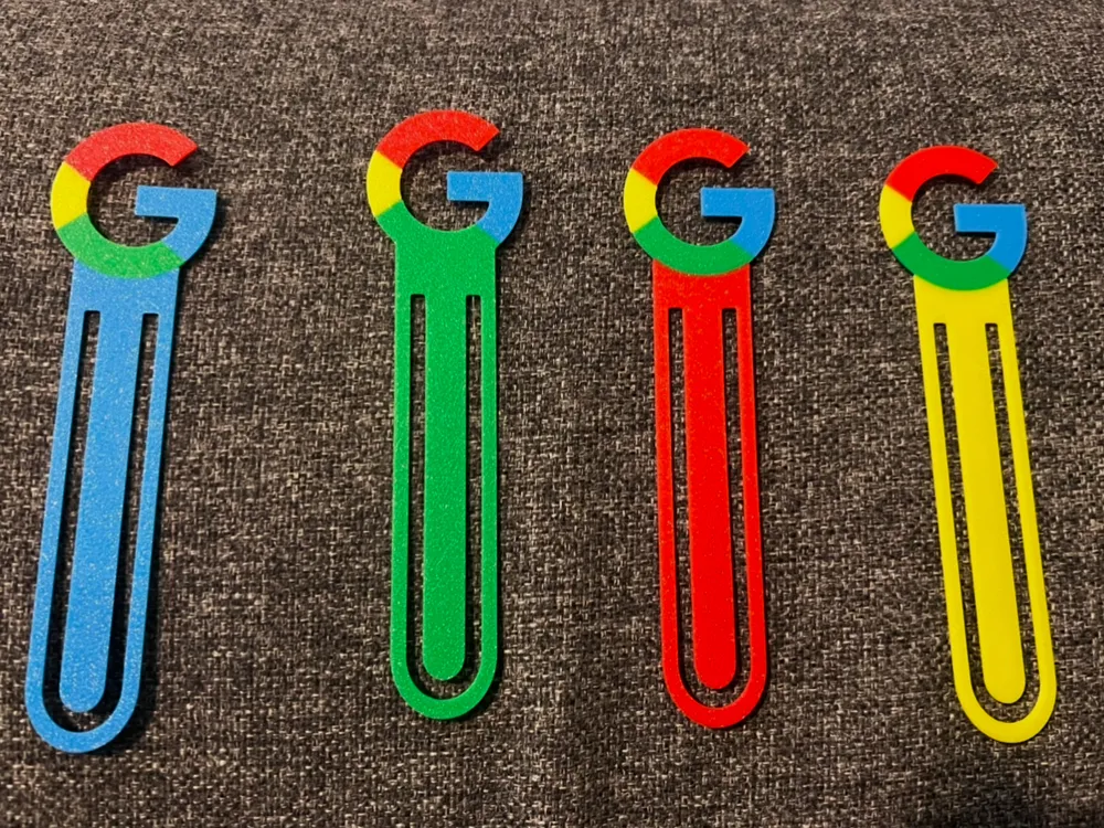 Google bookmark with G Letter by Eddie - MakerWorld