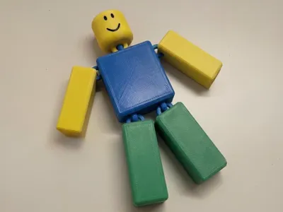 Roblox Noob Ragdoll Figure Print-In-Place (NO AMS) - Free 3D Print ...