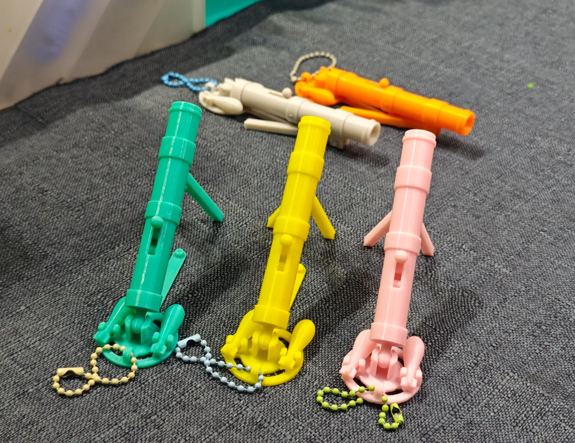 Fireable mortar keychain (full print assembly) by 深蓝的巨蟹 MakerWorld ...