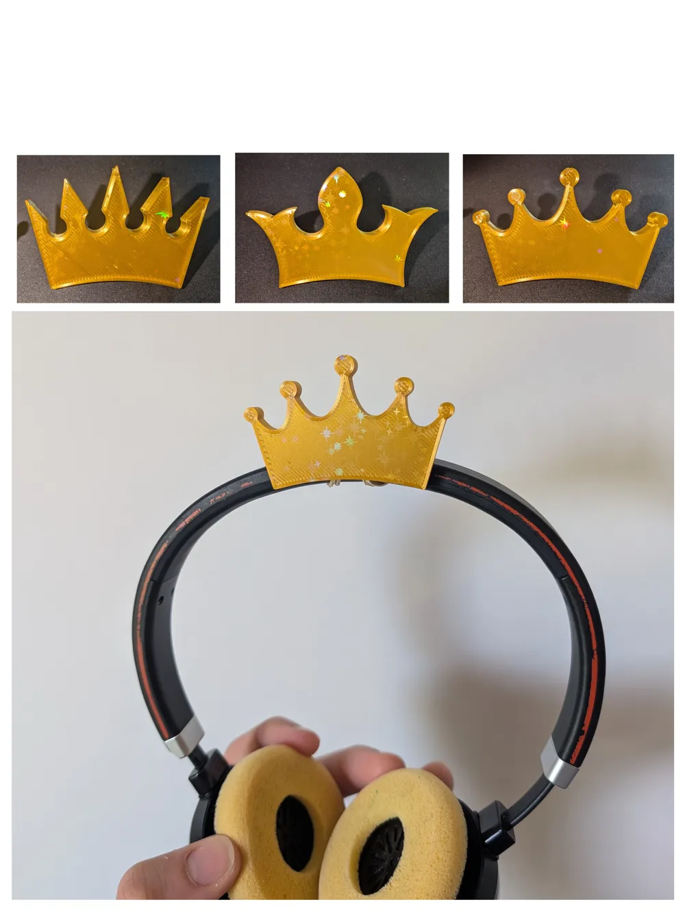 Universal crown for headset (3 models) by Yogue MakerWorld: Download ...
