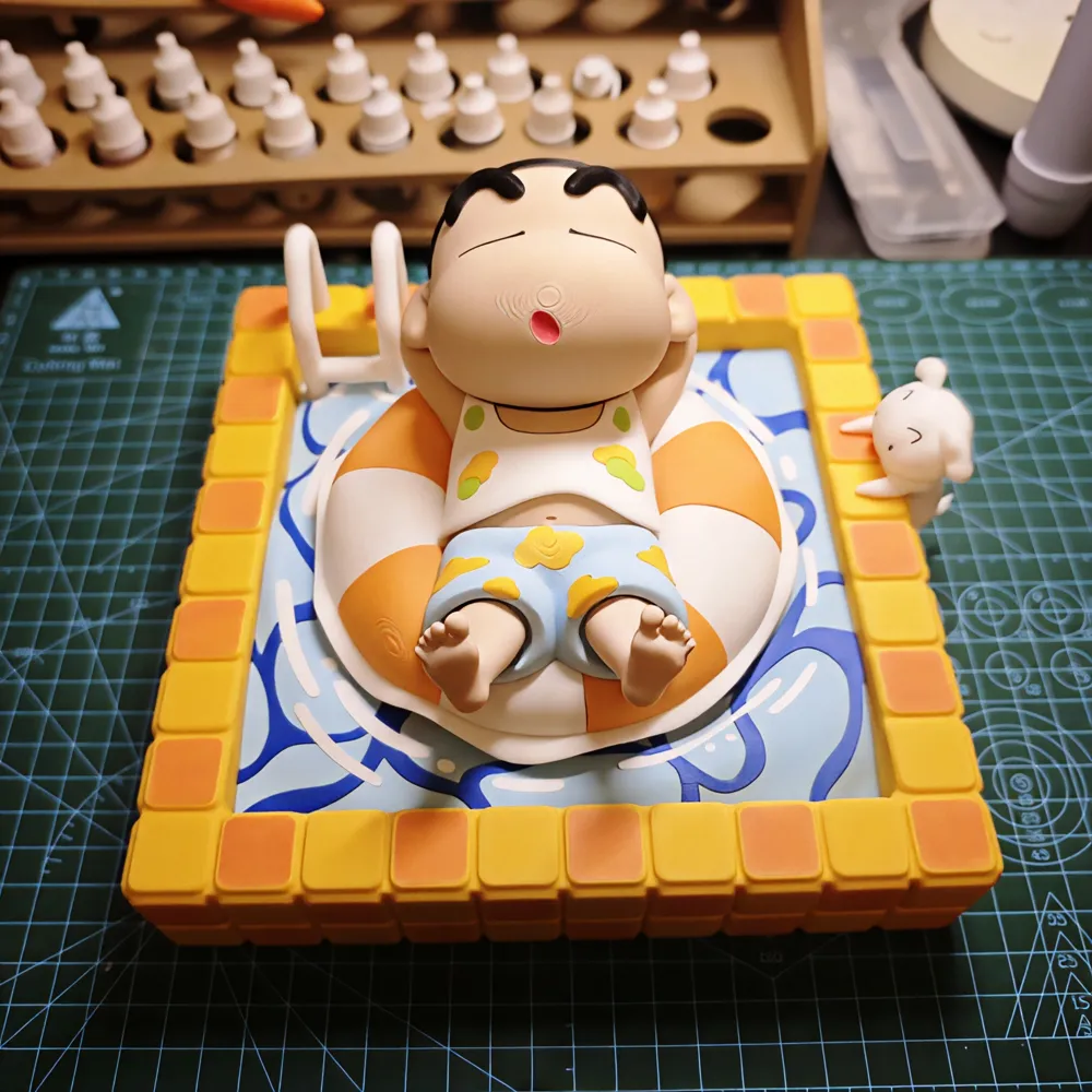 Crayon Shin-chan - Pool Shin-chan - Free 3D Print Model - MakerWorld