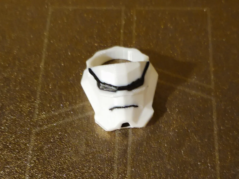 Star Wars Stormtrooper Helmet Ring by neilault MakerWorld: Download Free 3D Models