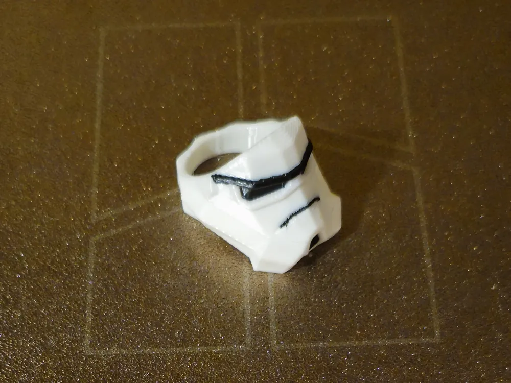 Star Wars Stormtrooper Ring by neilault - MakerWorld